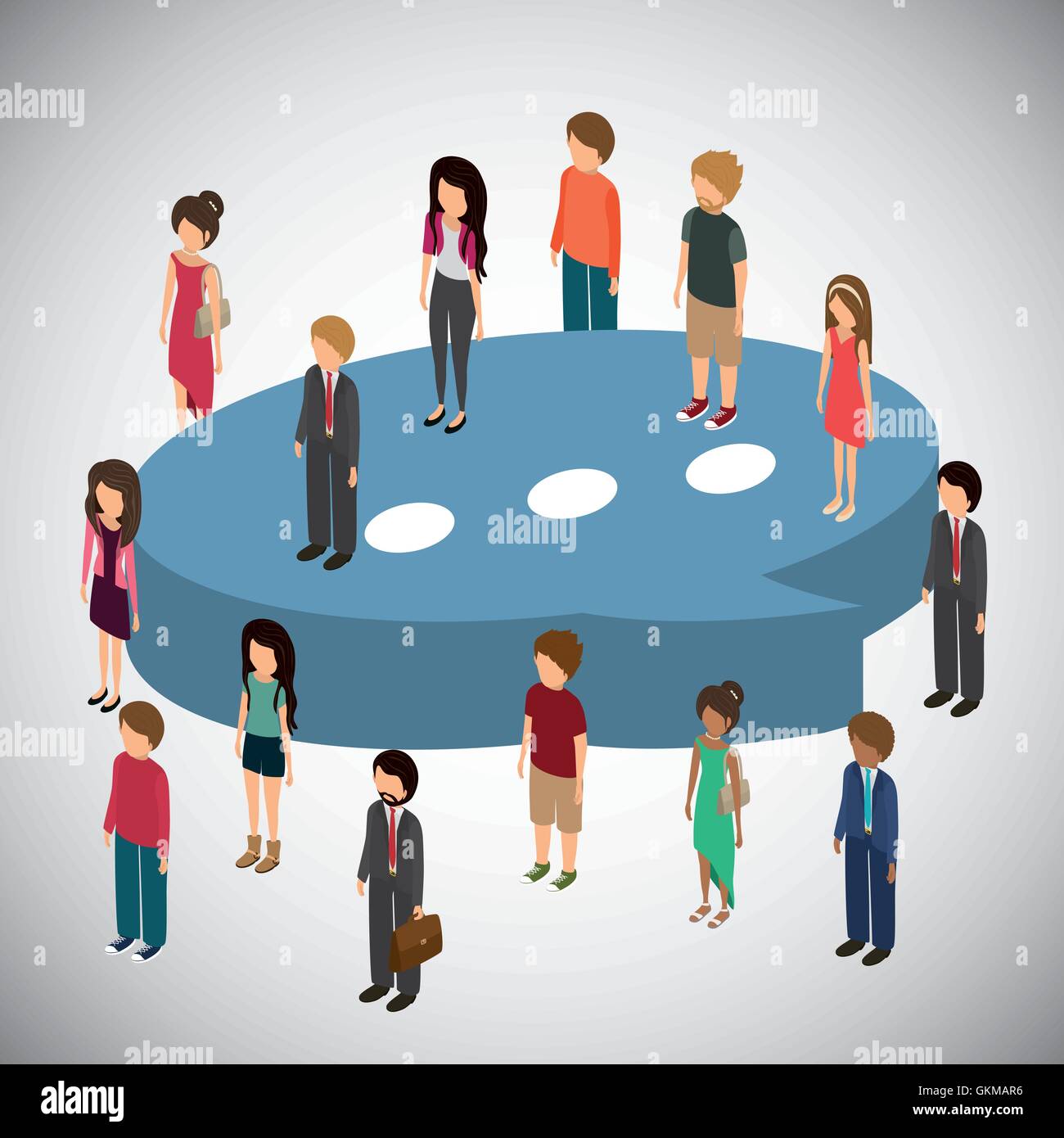 Isometric people graphic design, vector illustration Stock Vector Image ...