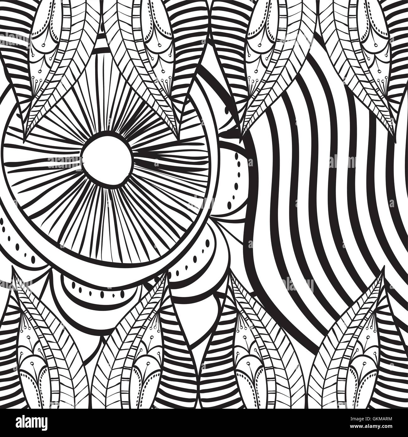 Black and White draw design, abstract vector Stock Vector Image & Art ...