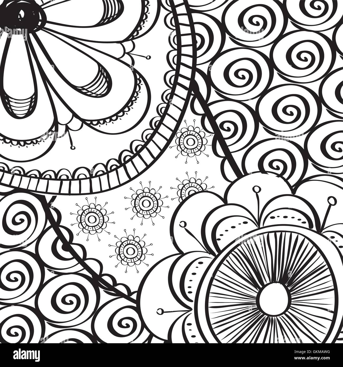 Black and White draw design, abstract vector Stock Vector Image & Art ...