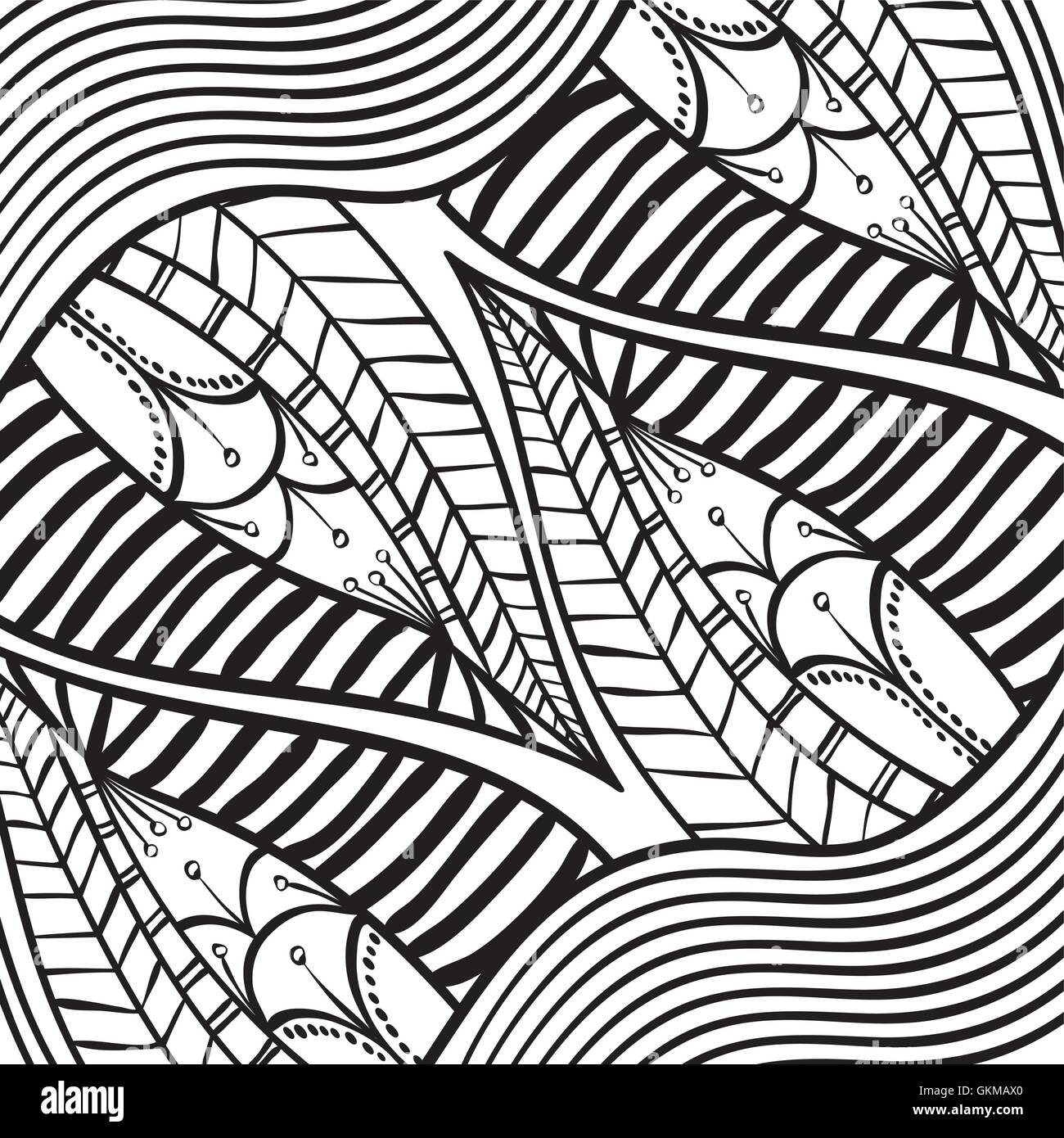 Black and White draw design, abstract vector Stock Vector Image & Art ...