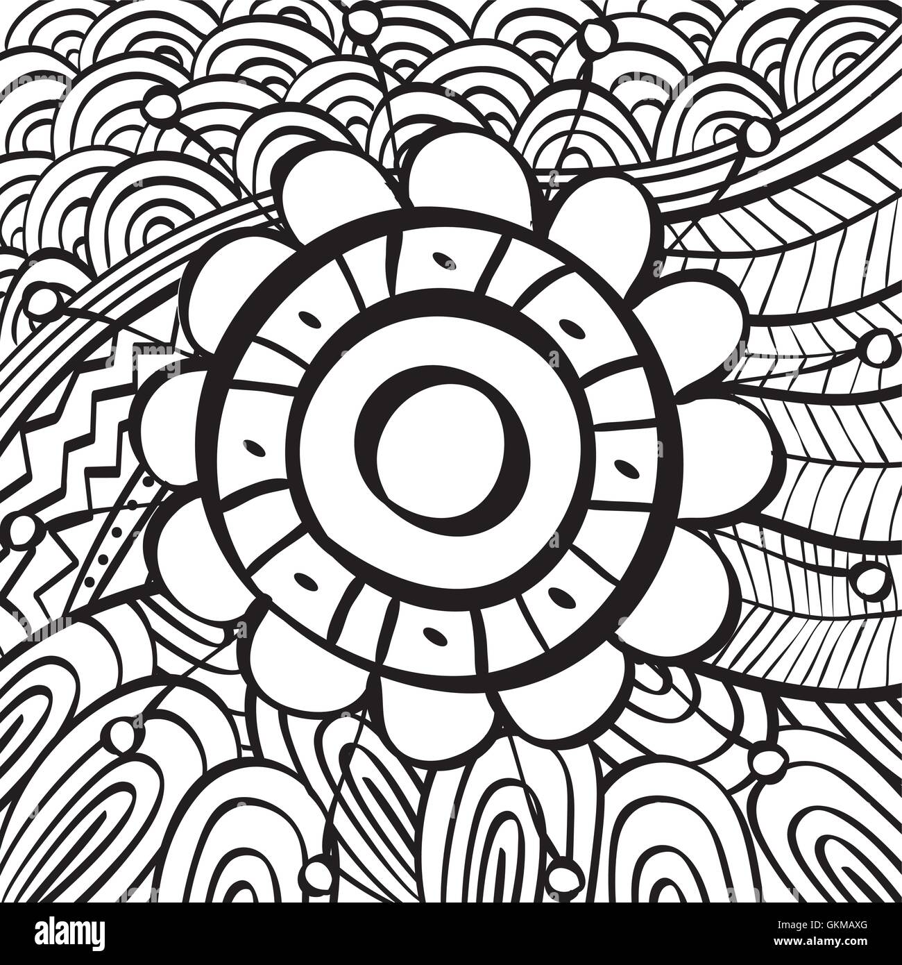 Black and White draw design, abstract vector Stock Vector Image & Art ...