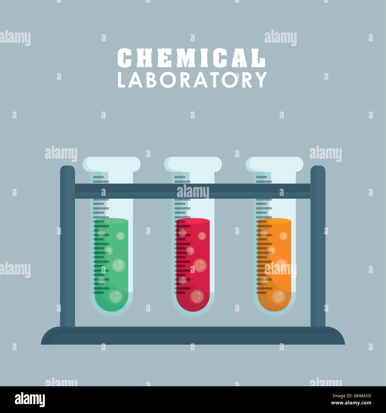 Graphic design of Chemical Laboratory , vector illustration Stock ...