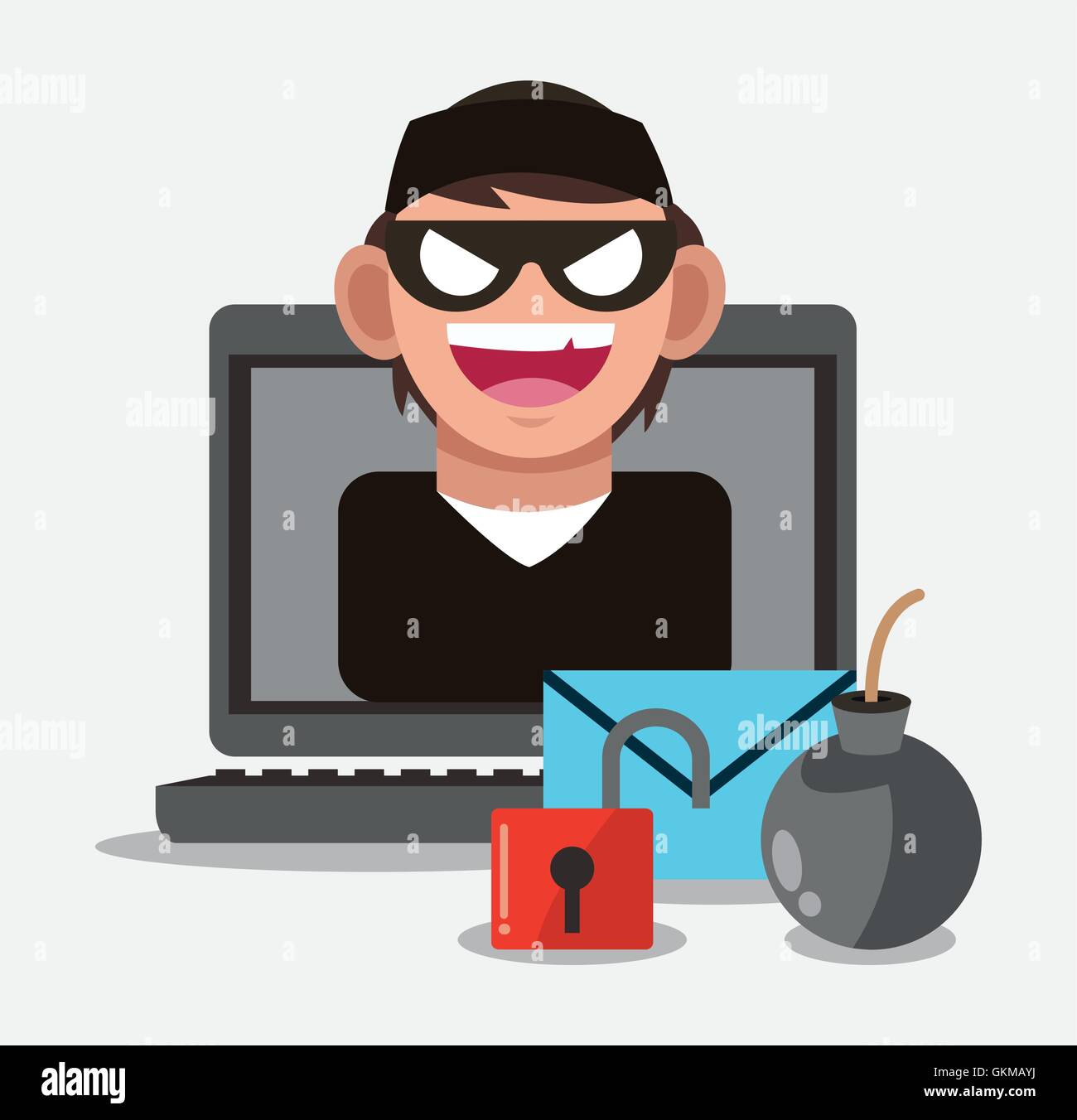 cyber security system hacker design Stock Vector Image & Art - Alamy
