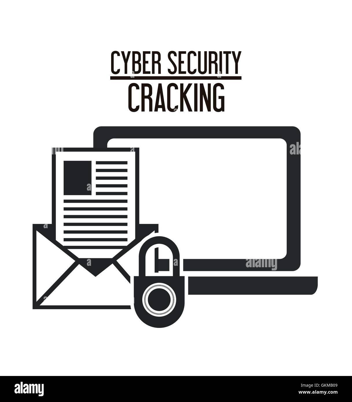 cyber security system laptop design Stock Vector Image & Art - Alamy