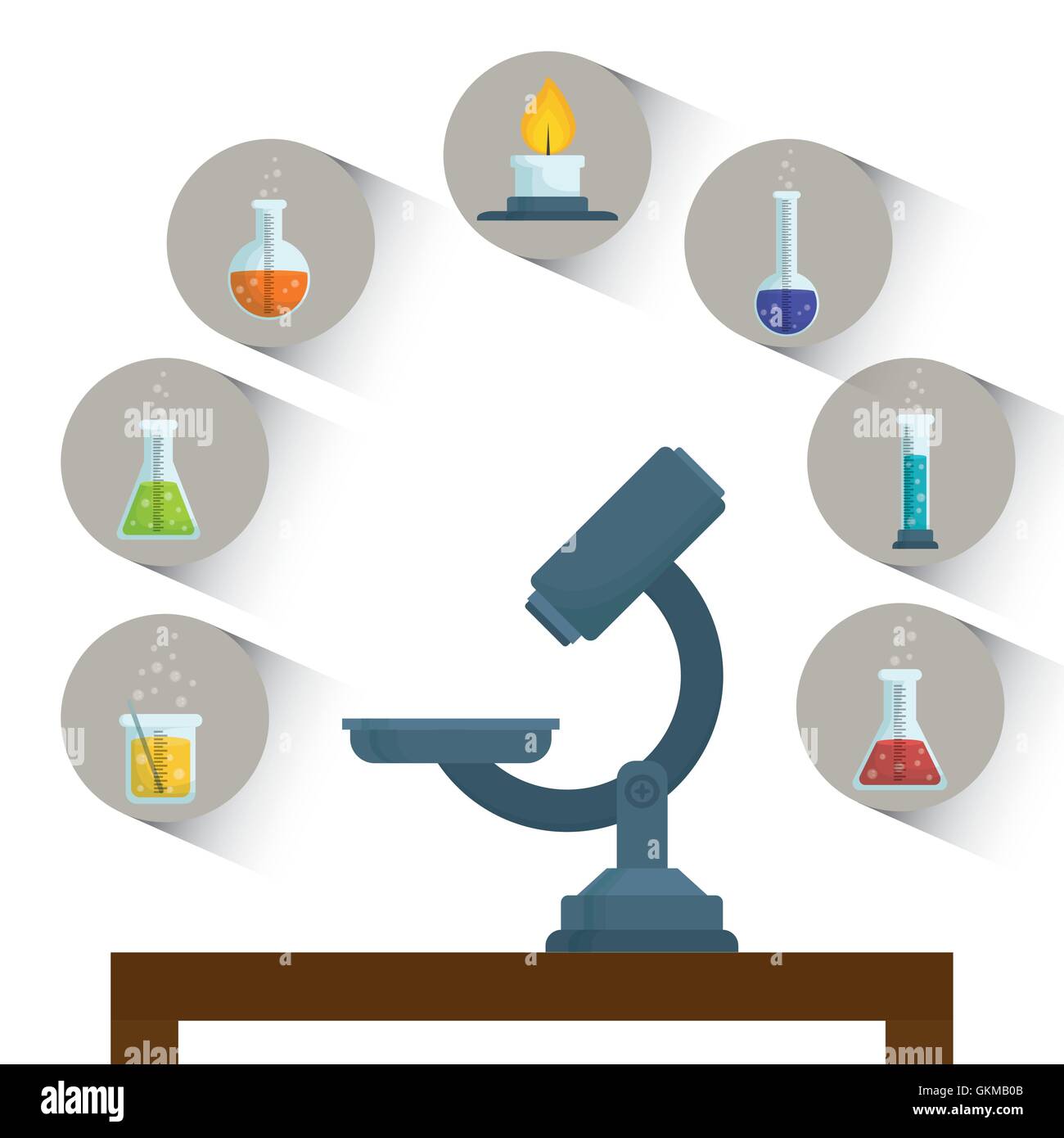 Graphic design of Chemical Laboratory , vector illustration Stock ...