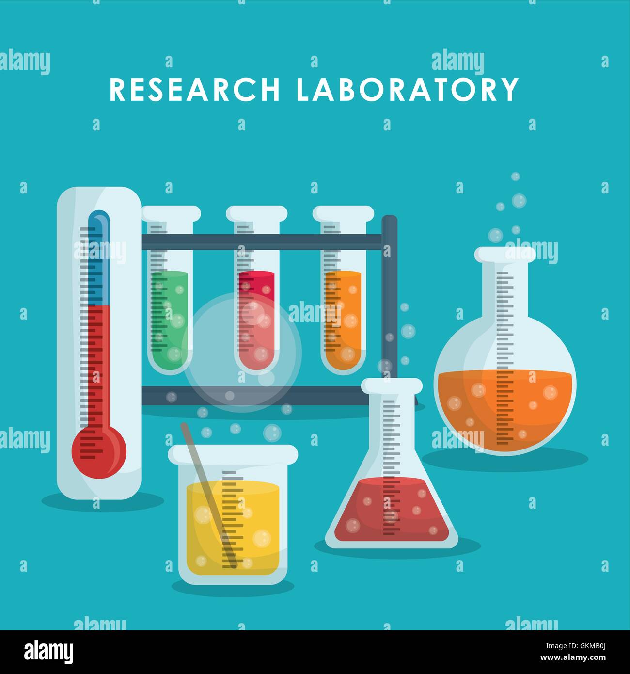 Graphic design of Chemical Laboratory , vector illustration Stock ...