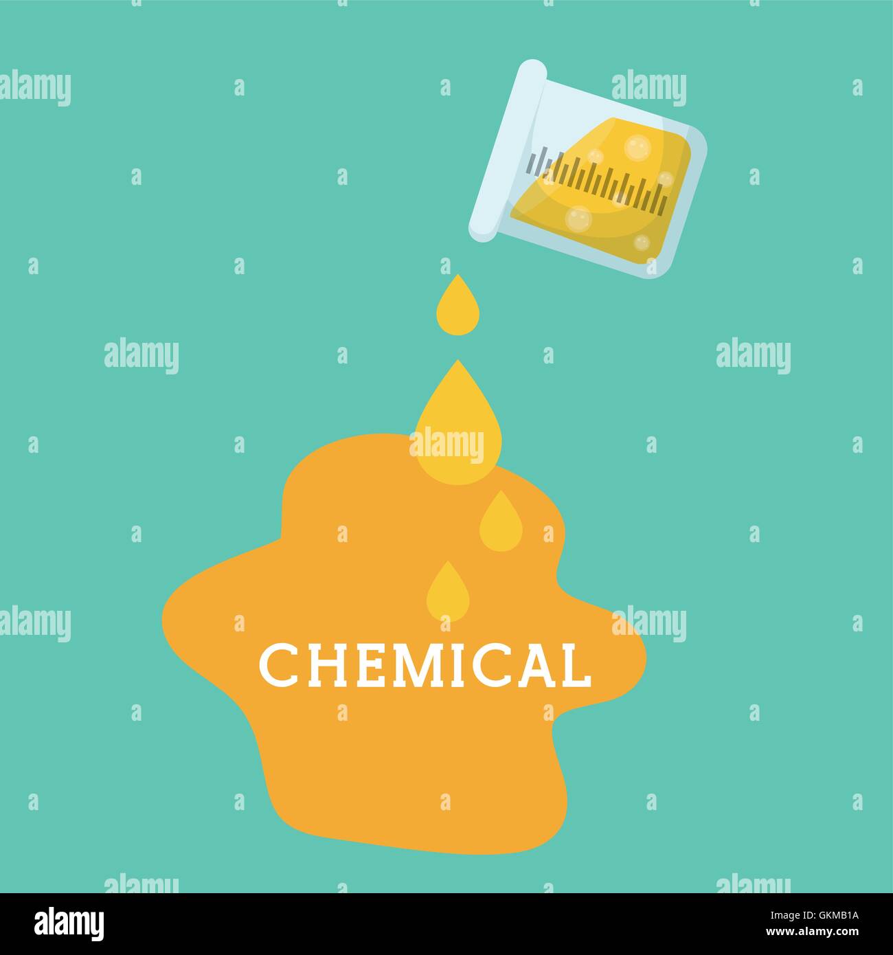Graphic design of Chemical Laboratory , vector illustration Stock ...