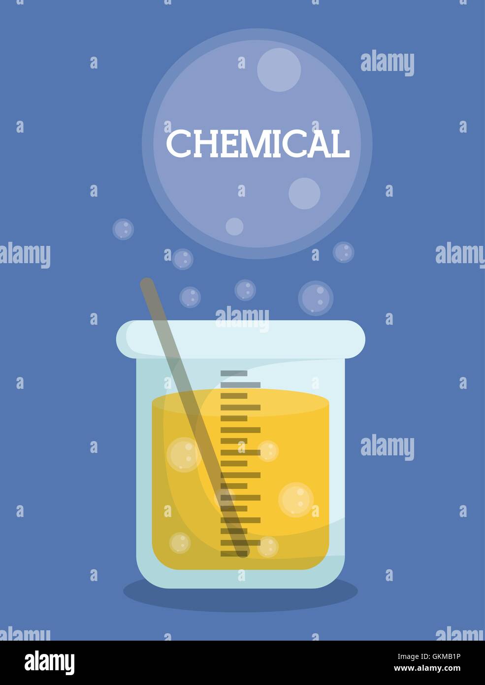 Graphic design of Chemical Laboratory , vector illustration Stock ...