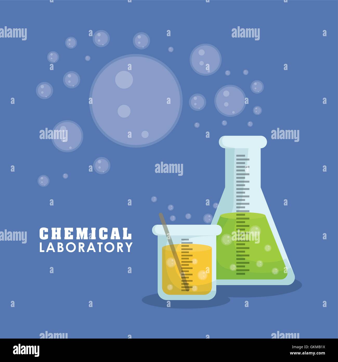 Graphic design of Chemical Laboratory , vector illustration Stock ...