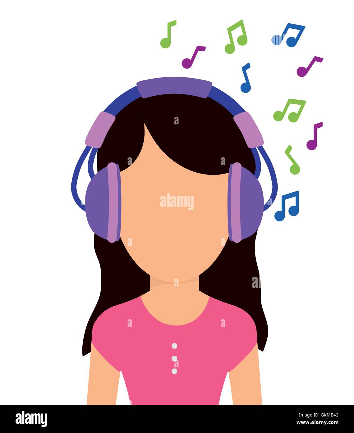 Graphic design of Music Online , vector illustration Stock Vector Image ...