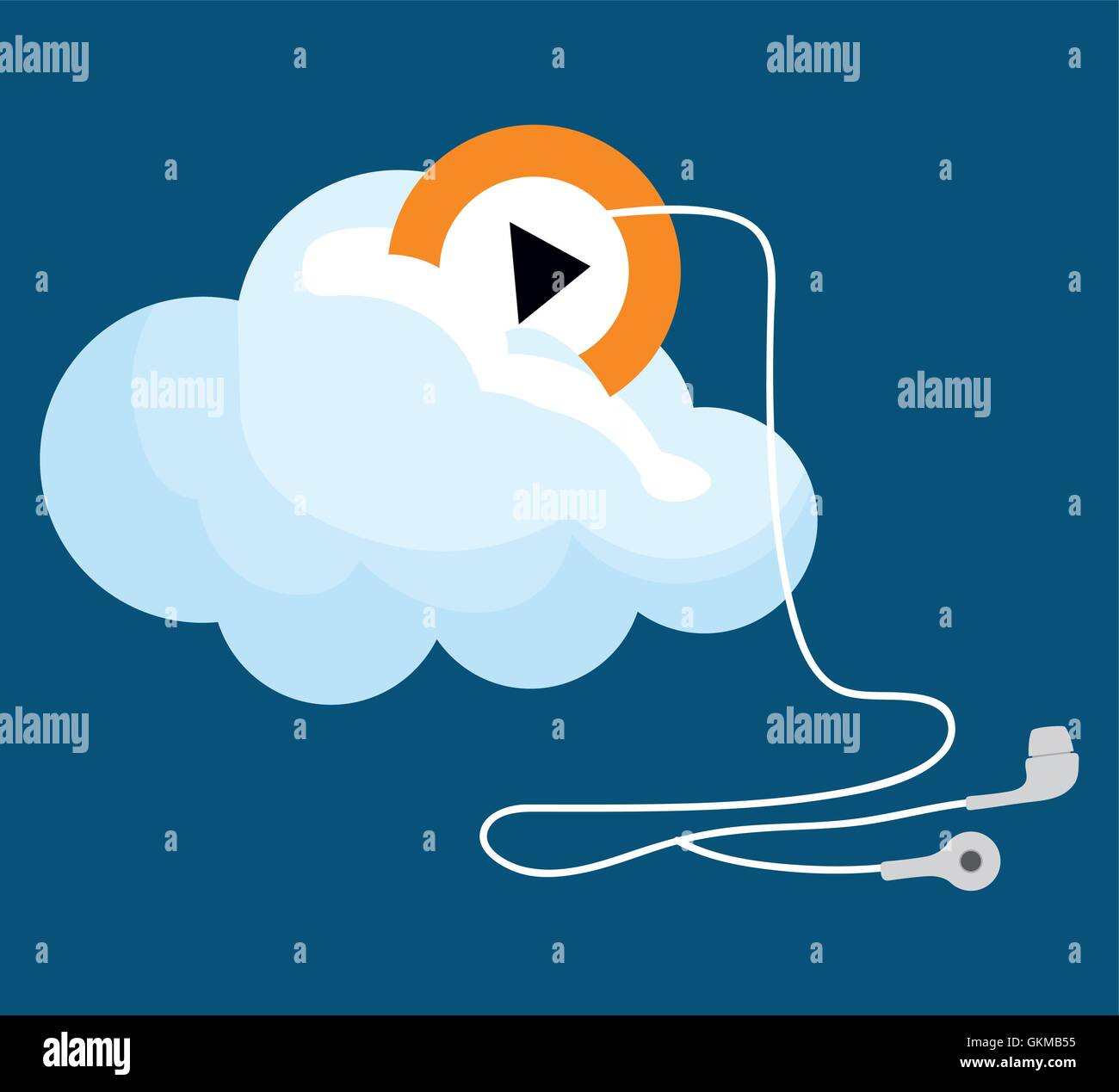 Graphic design of Music Online , vector illustration Stock Vector Image ...