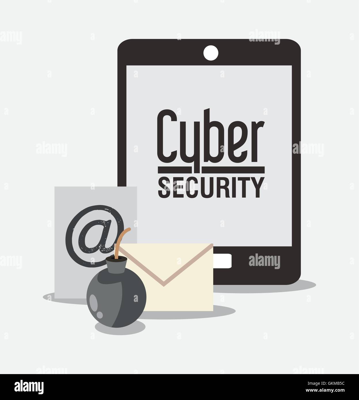 cyber security system tablet design Stock Vector Image & Art - Alamy