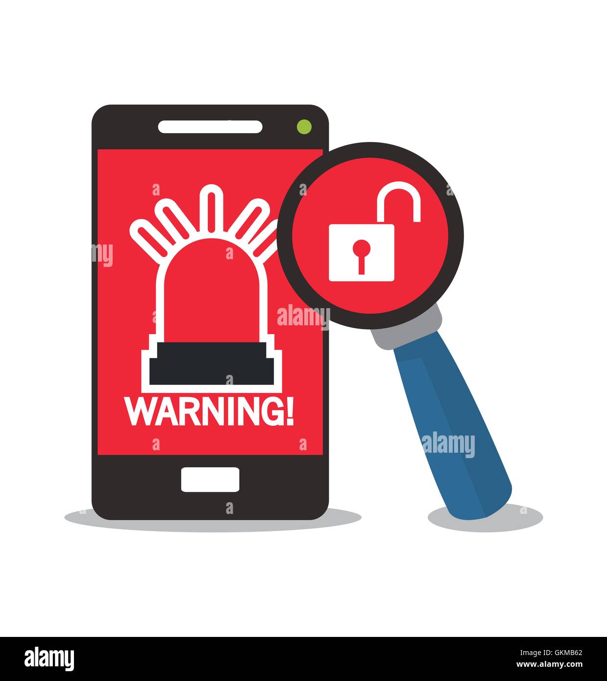 cyber security system smartphone design Stock Vector Image & Art - Alamy