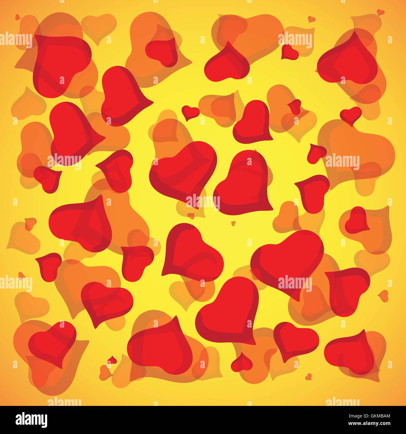 Abstract vector love background full of hearts. Valentine s day for ...