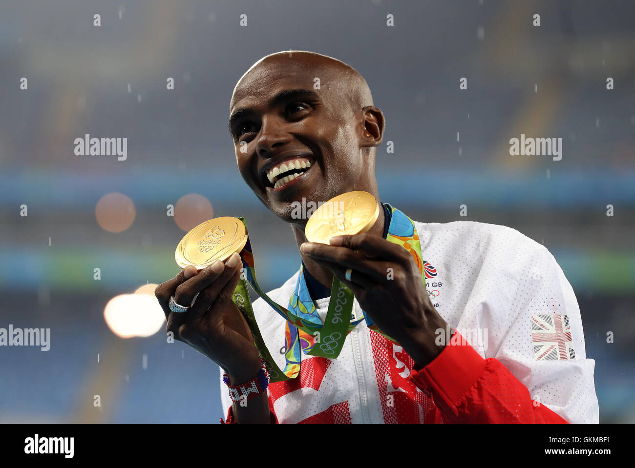 Mo farah gold medals hi-res stock photography and images - Alamy