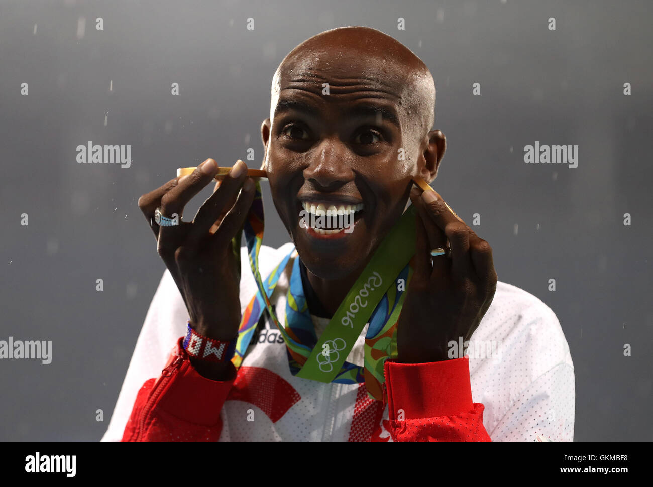 Mo farah gold medals hi-res stock photography and images - Alamy