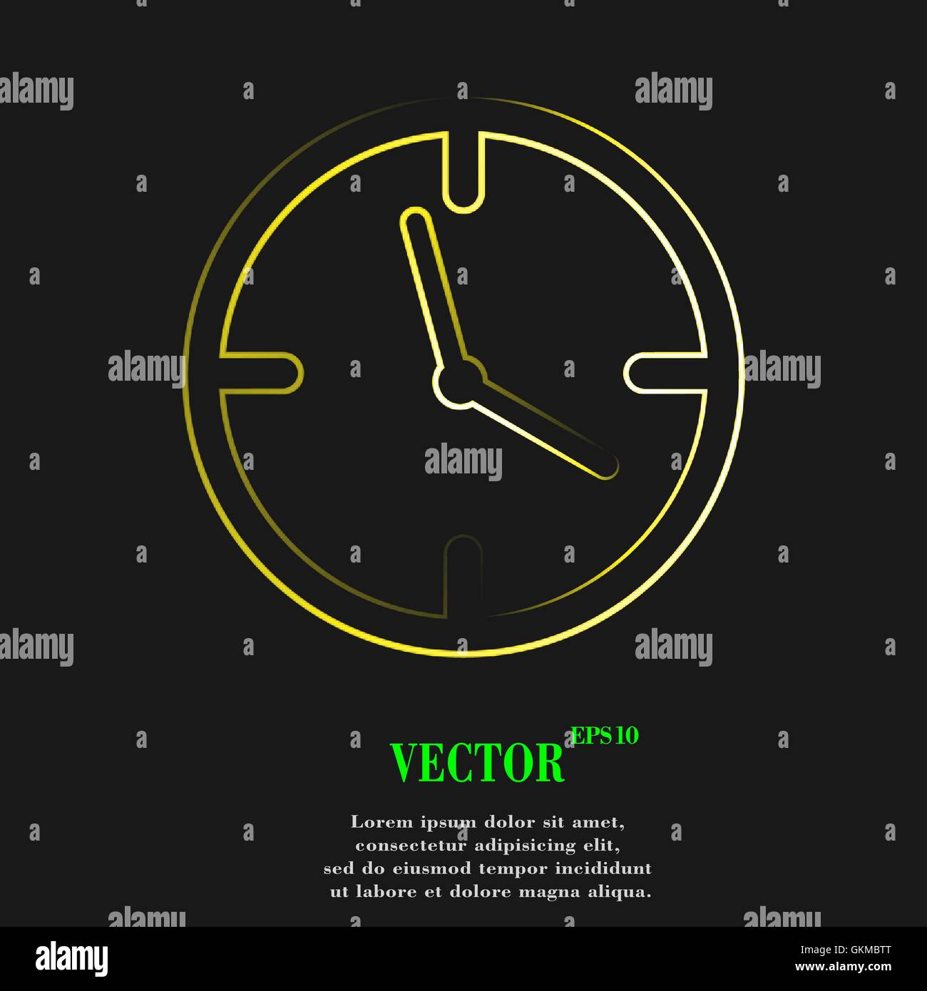 Long time concept Stock Vector Images - Alamy