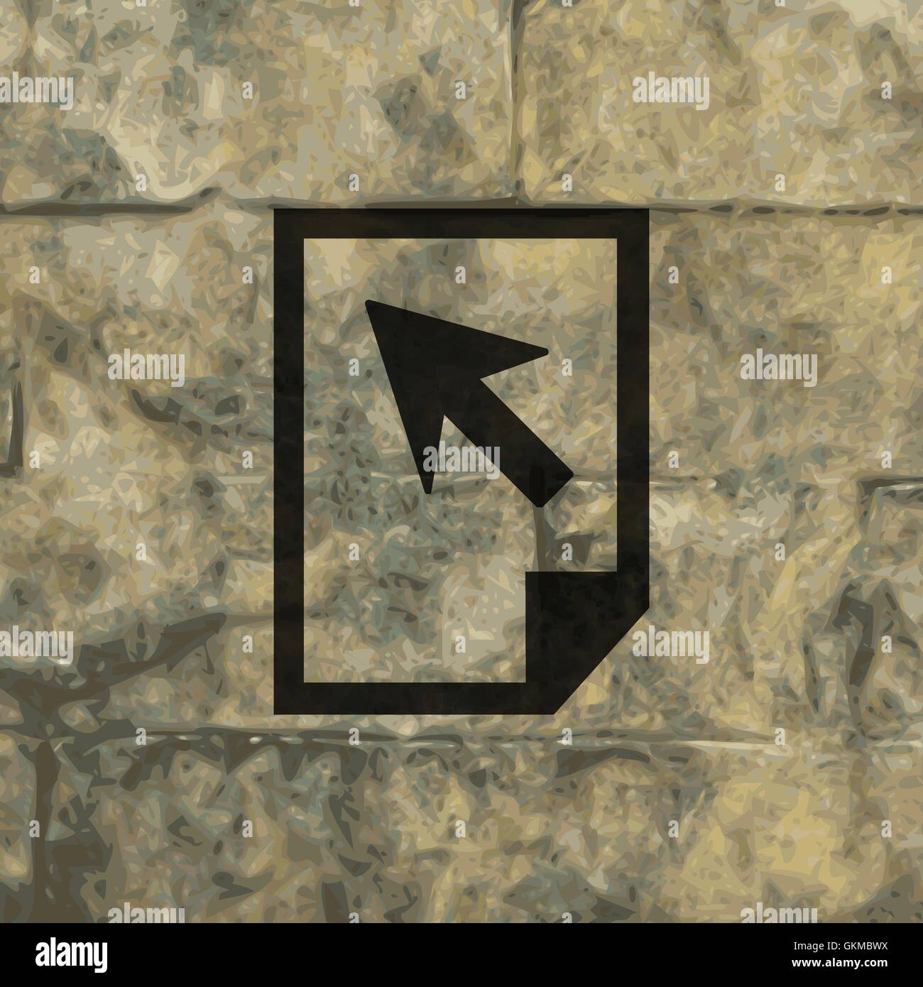 File document icon symbol Flat modern web design with long shadow and ...