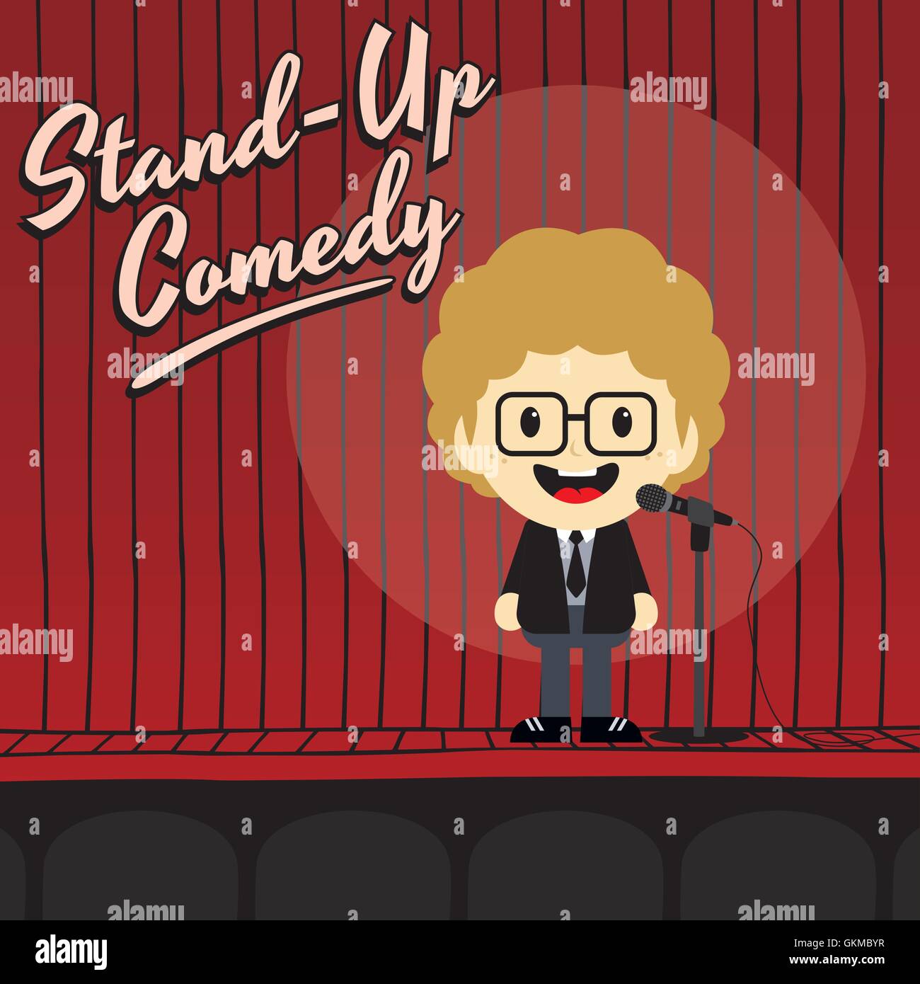 male stand up comedian cartoon character Stock Vector Image & Art - Alamy