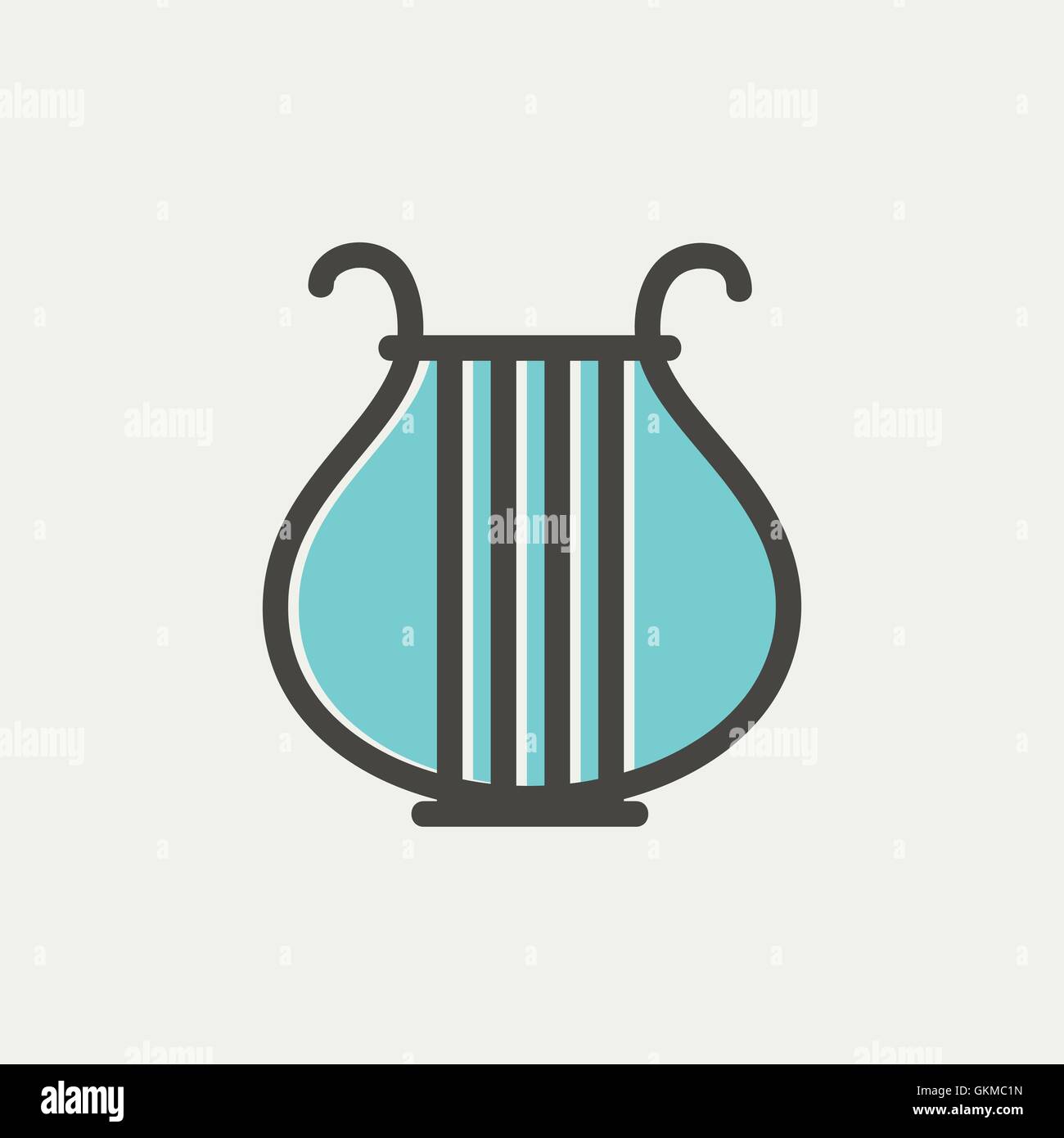 Lyre harp Stock Vector Images - Alamy