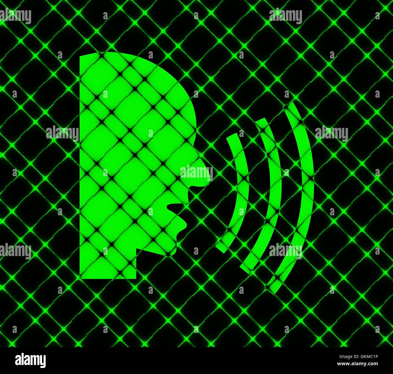 Talk loudly Stock Vector Images - Alamy