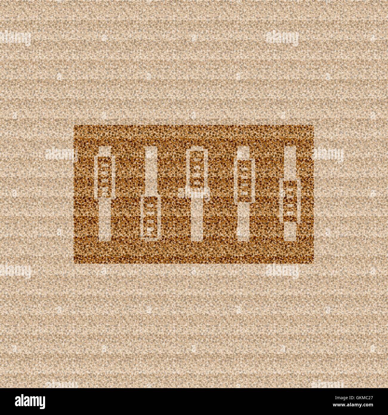 Dj console mix handles and buttons icon symbol. Trendy, modern design ...