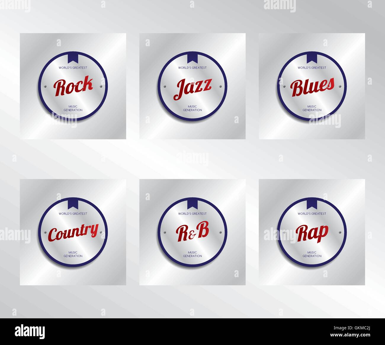 music label sticker Stock Vector Image & Art - Alamy