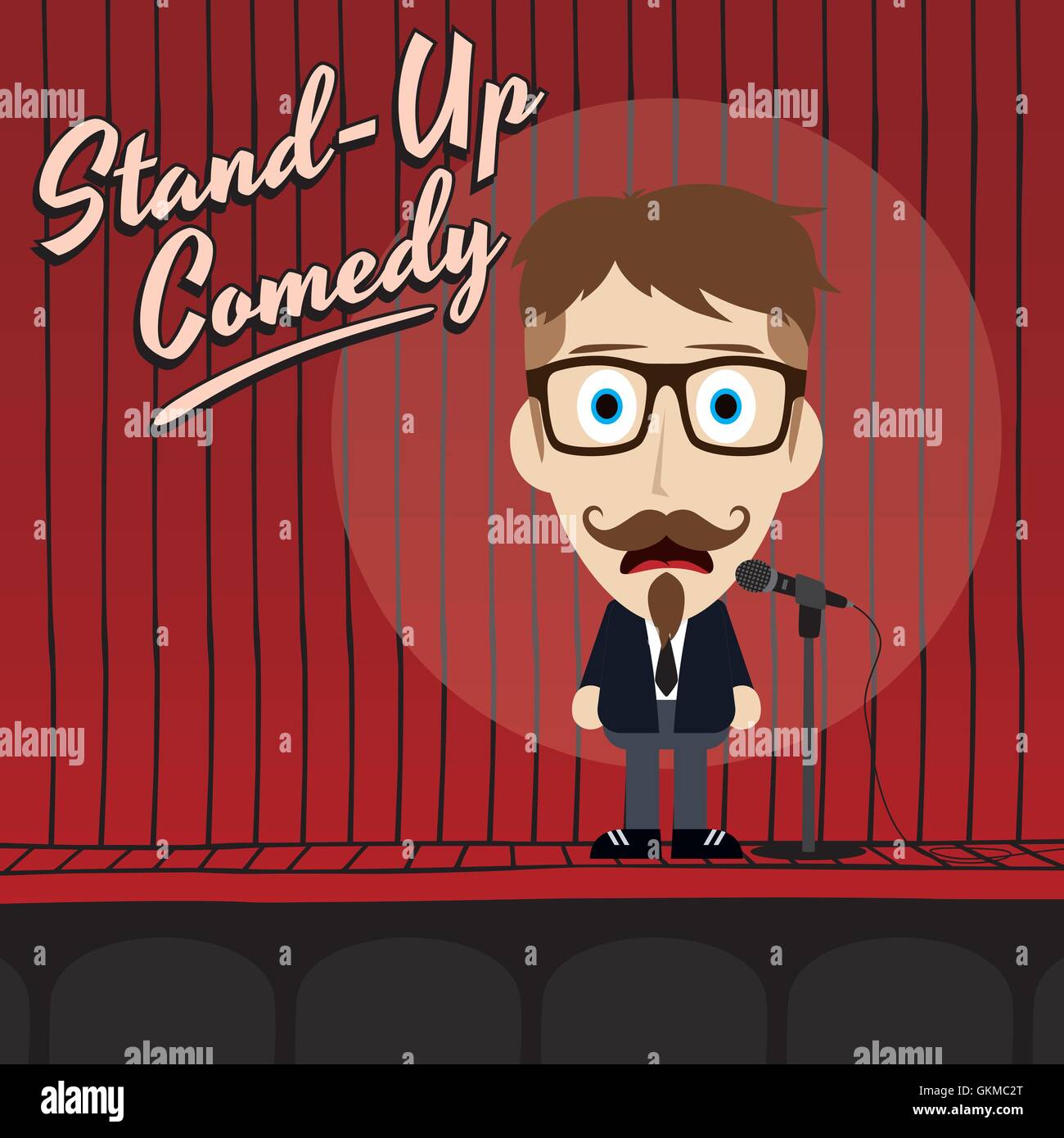 Stand up hilarious Stock Vector Images - Alamy