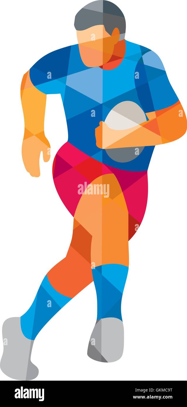 White male rugby player Stock Vector Images - Alamy