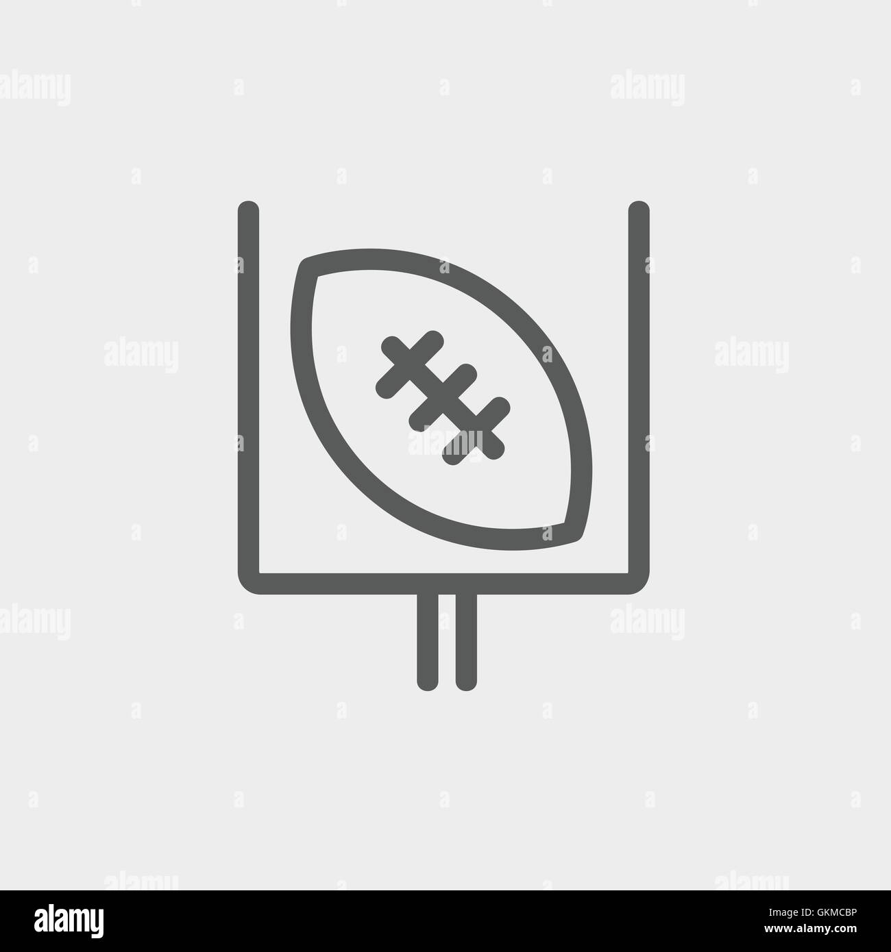Football poster thin line icon Stock Vector Image & Art - Alamy