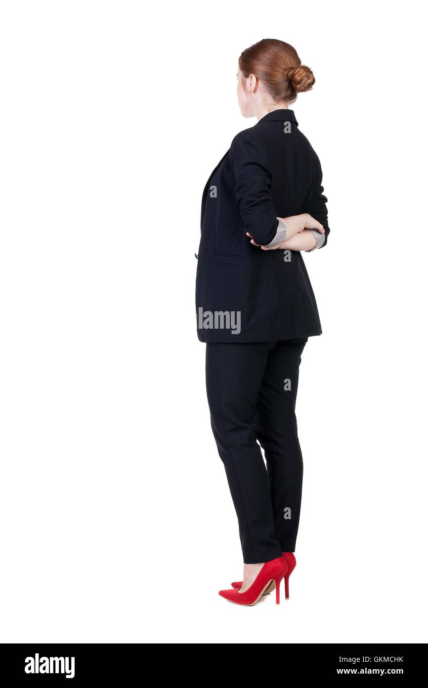 Woman Portrait Head Back Side View Cut Out Stock Images & Pictures - Alamy