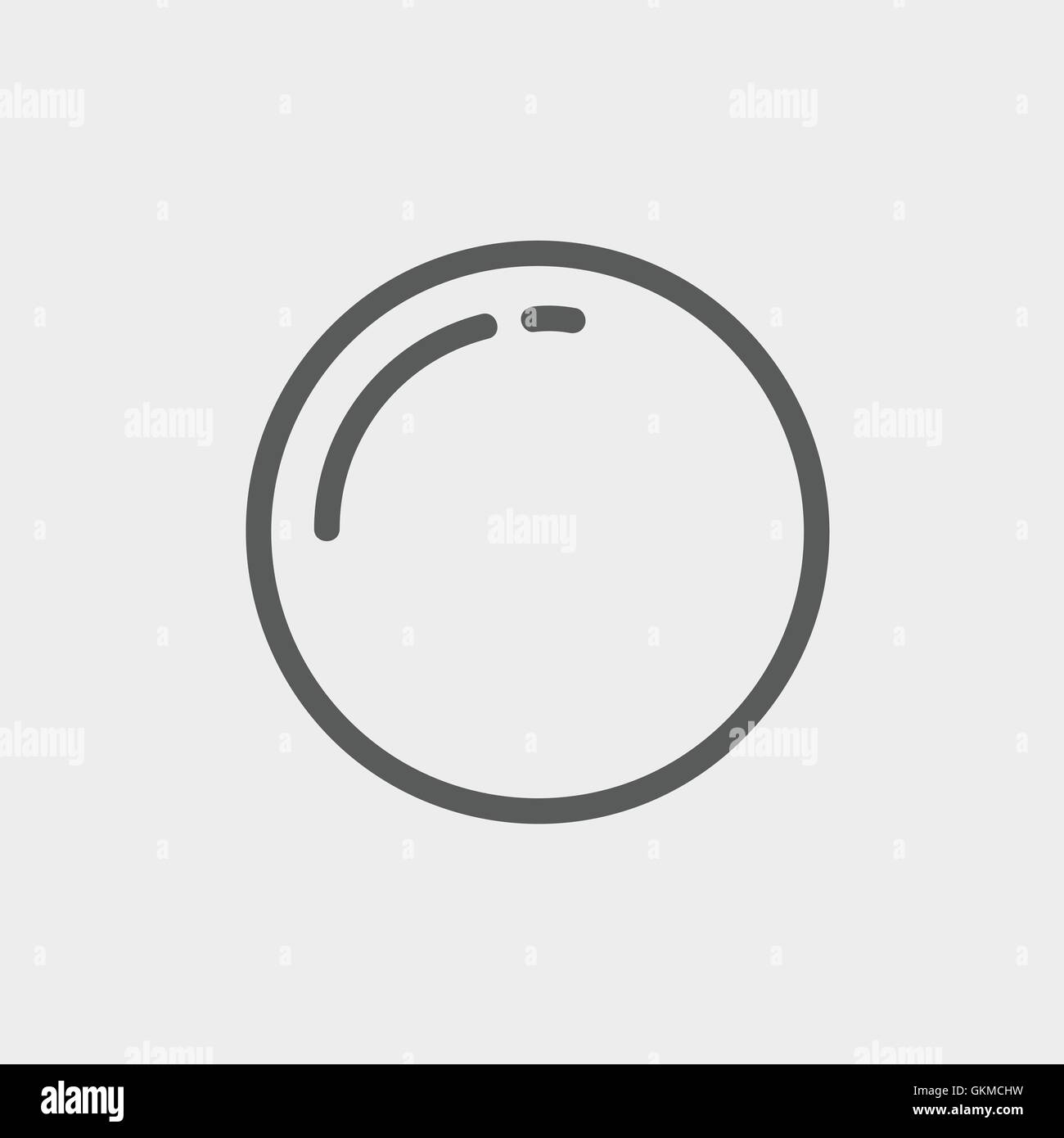 Stop sign thin line icon Stock Vector Image & Art - Alamy