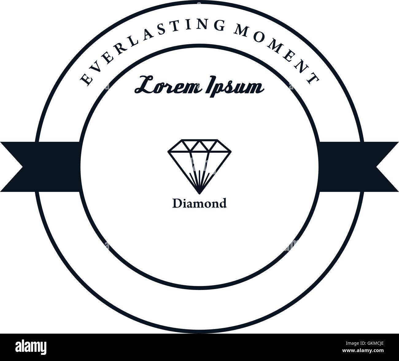 diamond badge theme Stock Vector Image & Art - Alamy