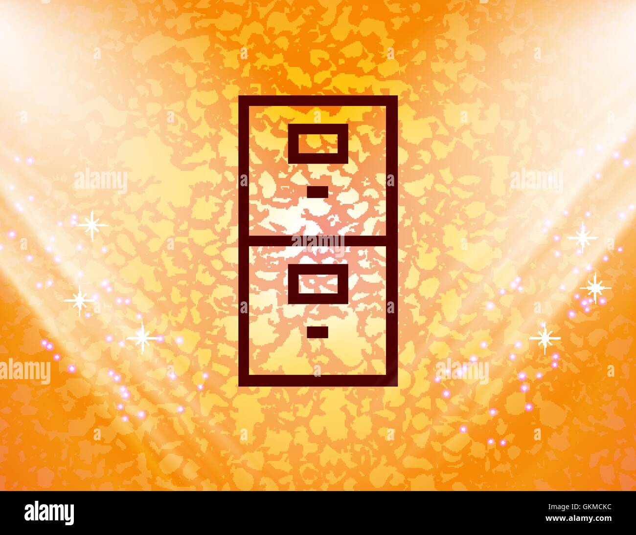 Safe icon symbol Flat modern web design with long shadow and space for ...