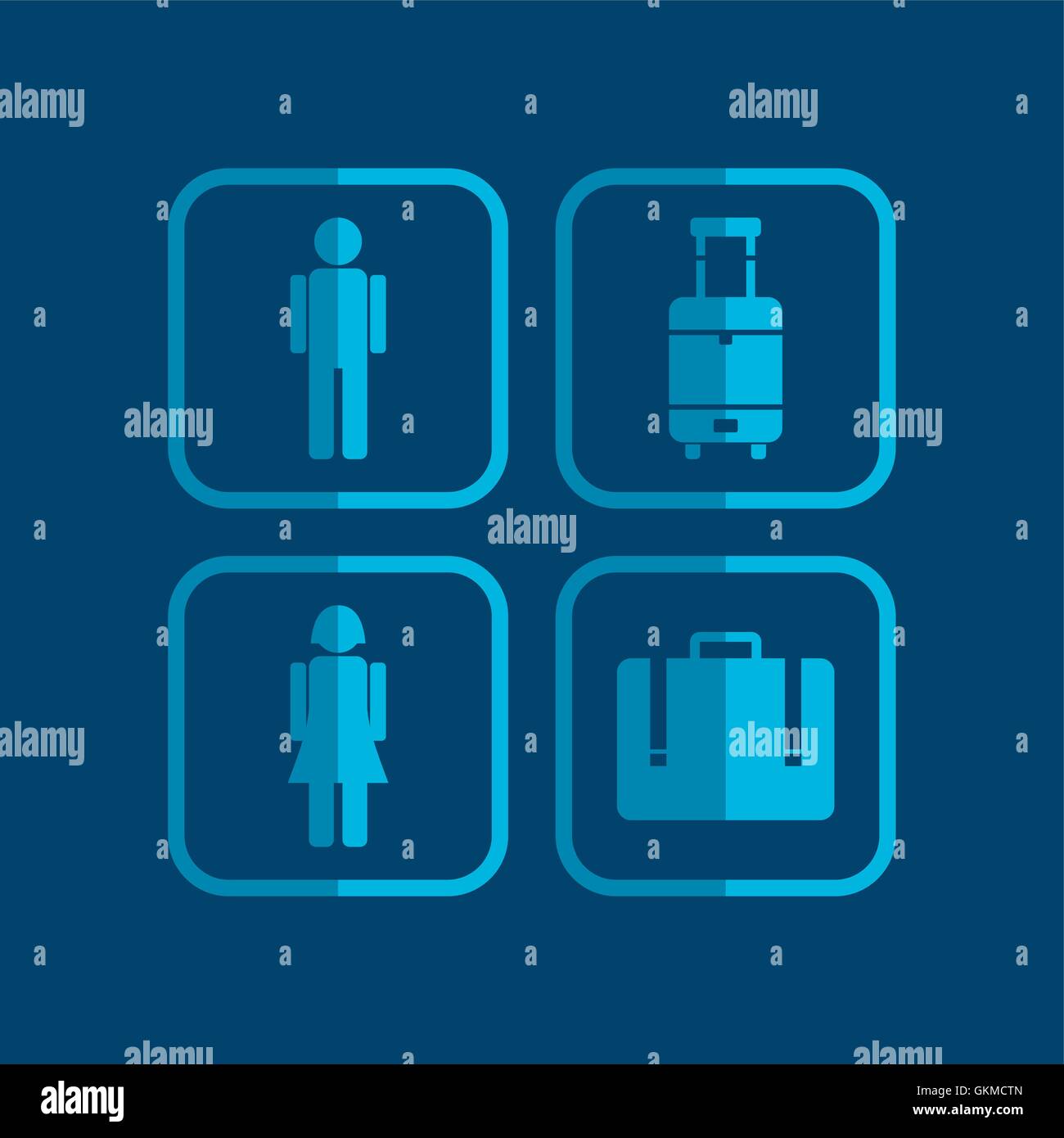 airport icon theme Stock Vector Image & Art - Alamy