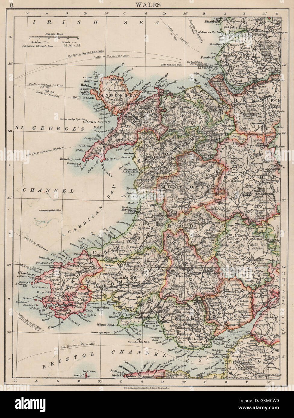 Map Of Wales Counties High Resolution Stock Photography and Images - Alamy