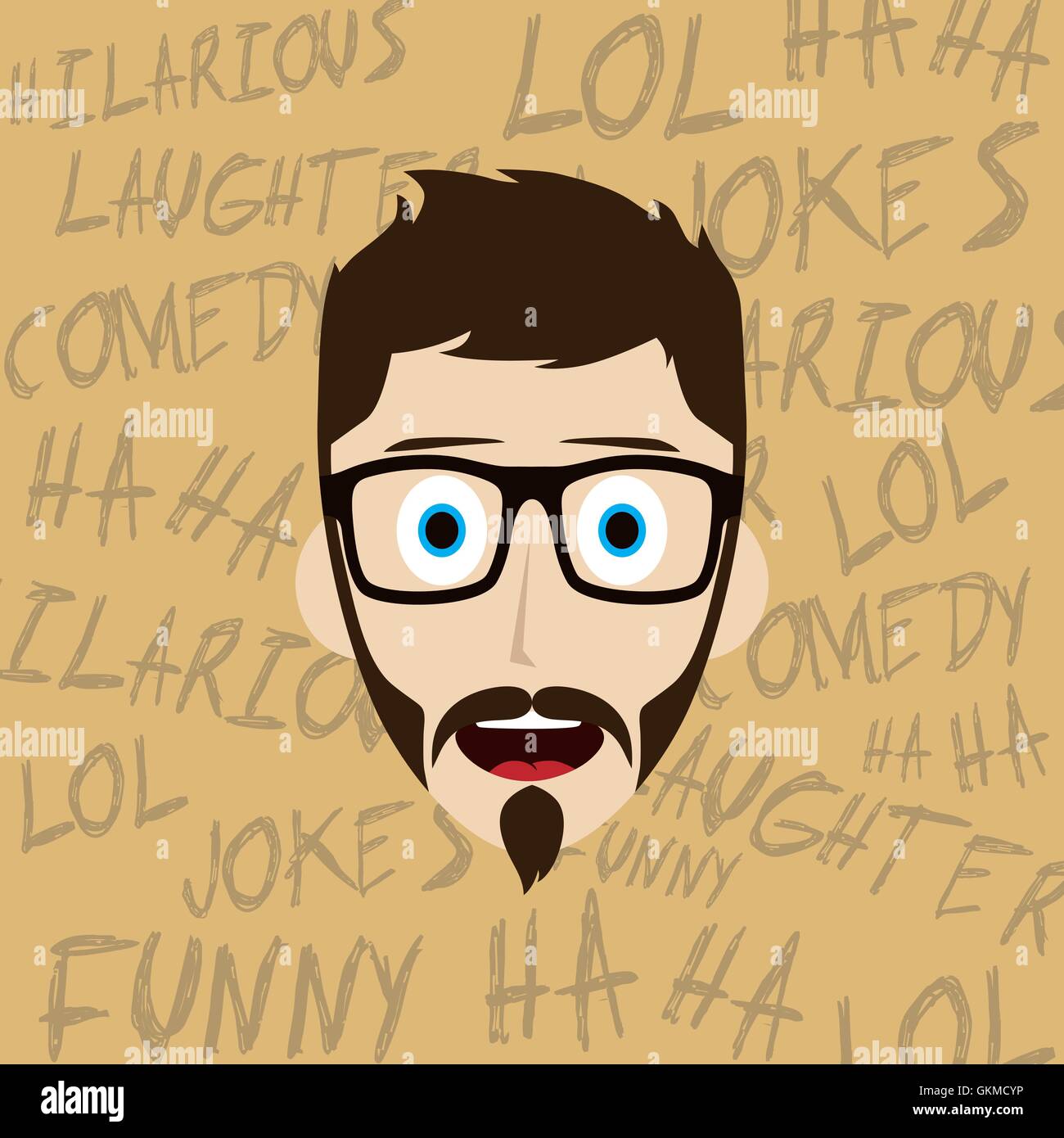 funny laughing guy Stock Vector Image & Art - Alamy