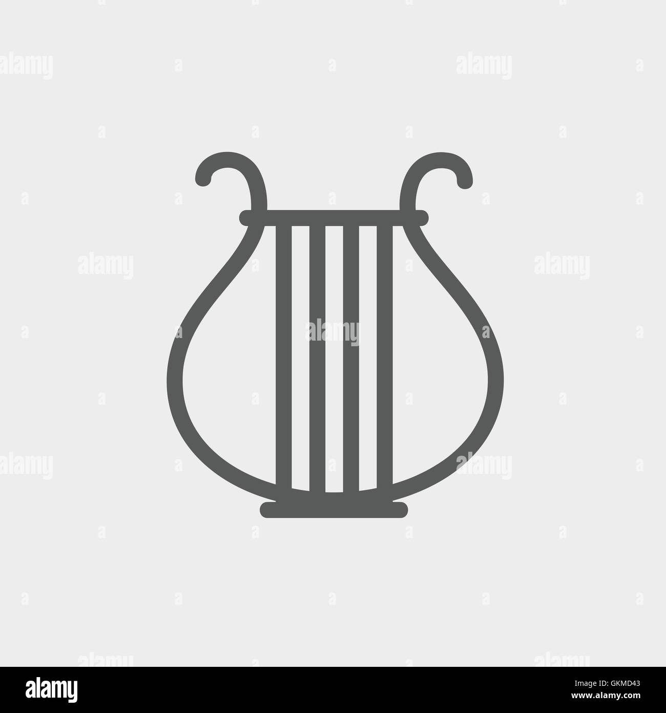 Lyre symbol hi-res stock photography and images - Alamy