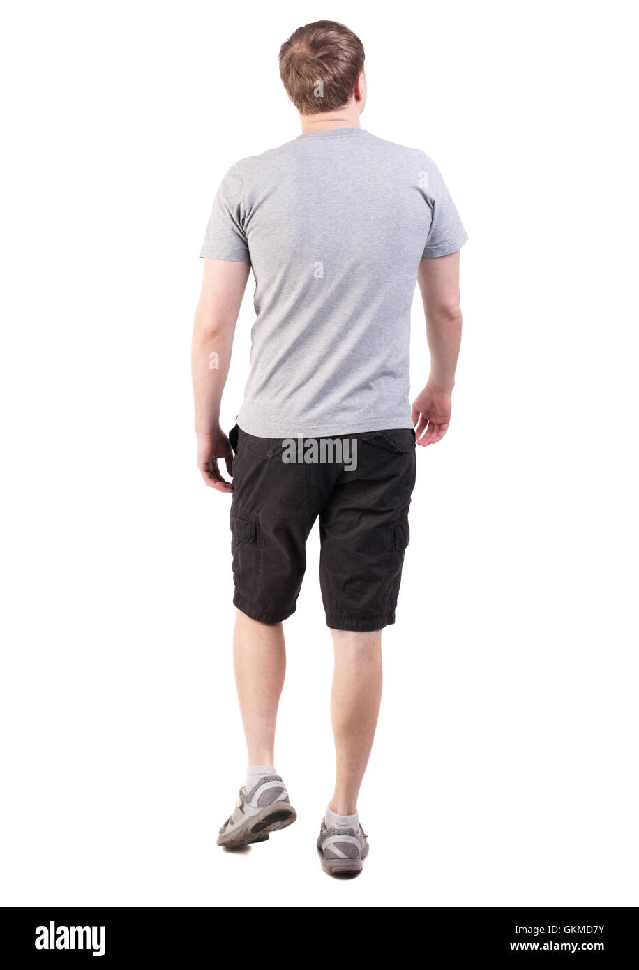 Human in black sneakers Cut Out Stock Images & Pictures - Alamy