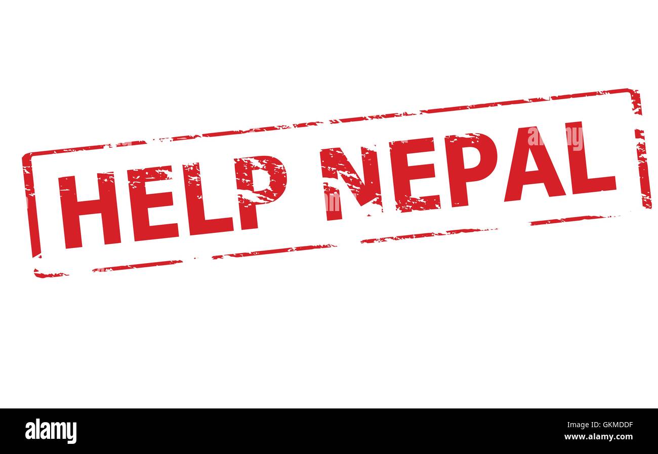 Help nepal Stock Vector Images - Alamy