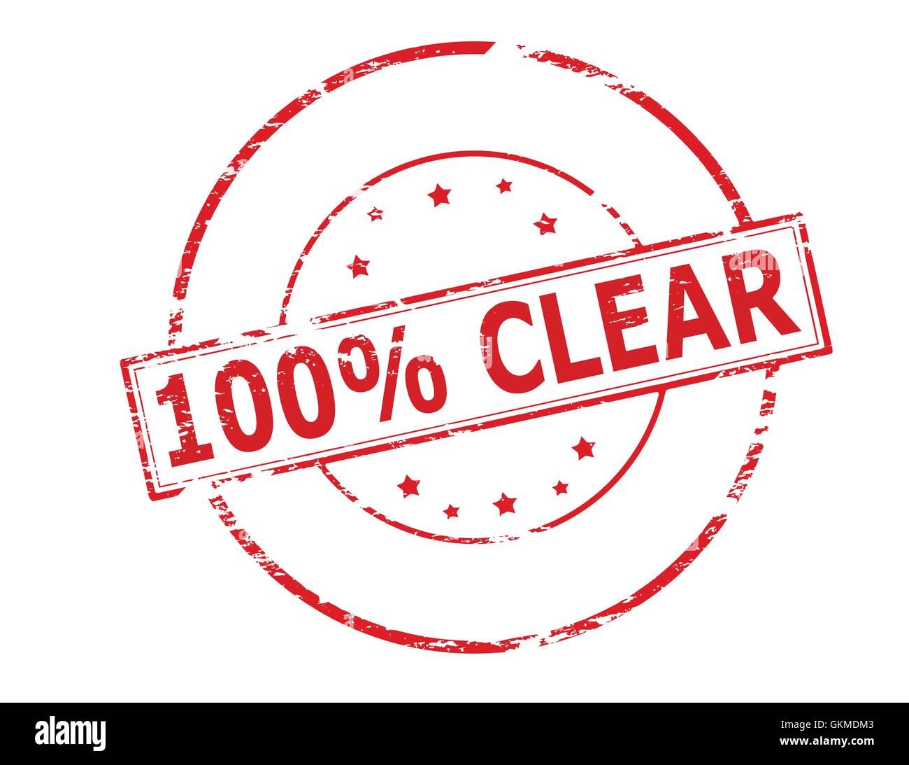One hundred percent clear Stock Vector Image & Art - Alamy