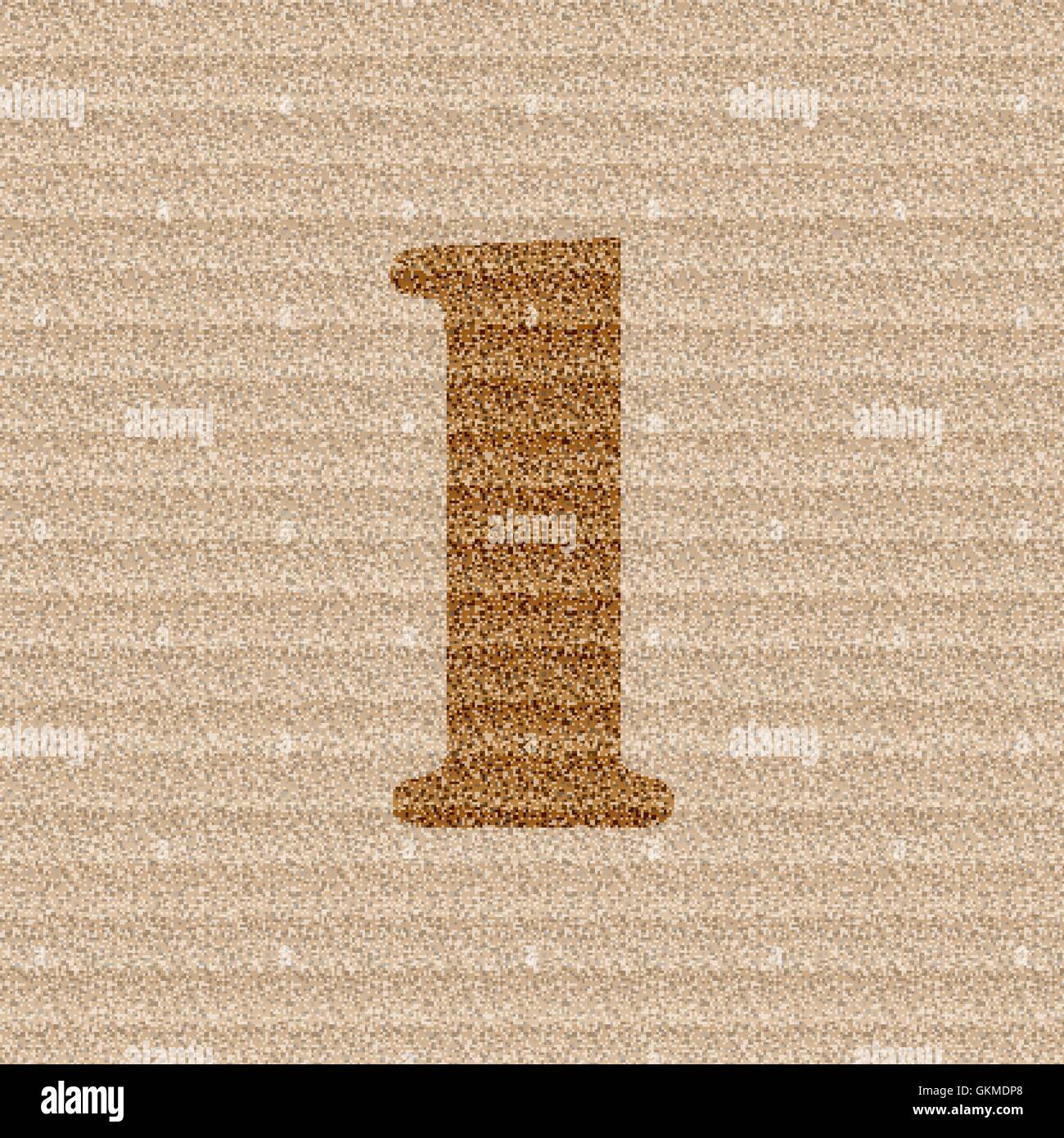 number one icon symbol Flat modern web design with long shadow and ...