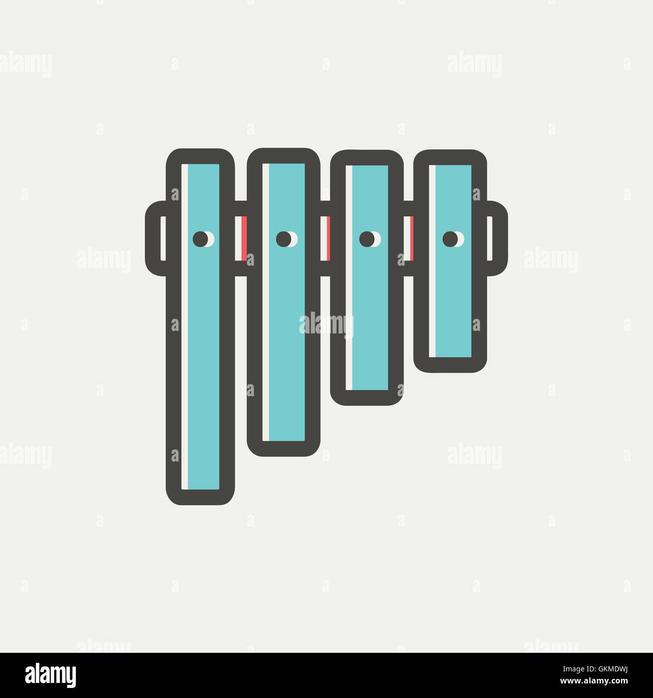 Vibraphone thin line icon Stock Vector Image & Art - Alamy