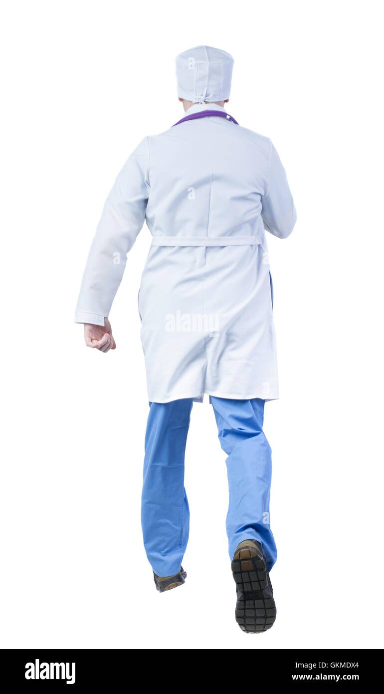 Doctor running behind hi-res stock photography and images - Alamy