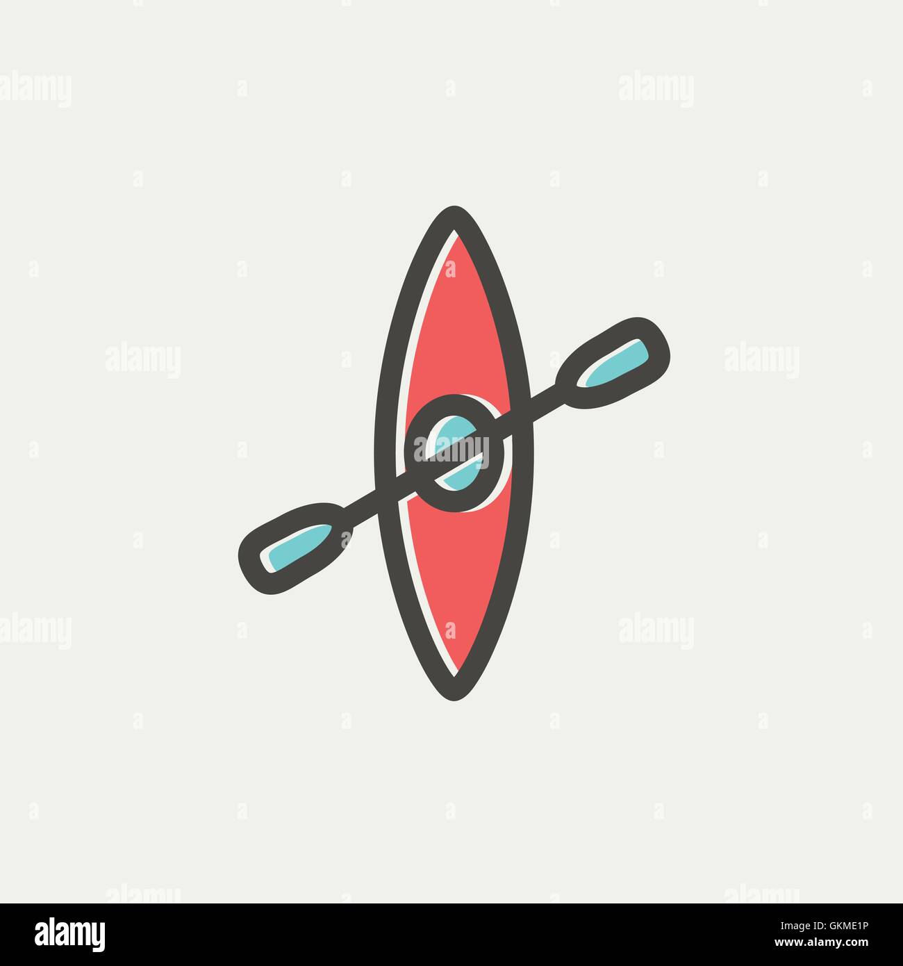 Raft sport paddle Stock Vector Images - Alamy