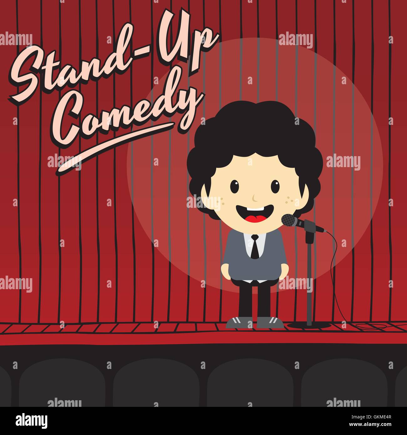 male stand up comedian cartoon character Stock Vector Image & Art - Alamy