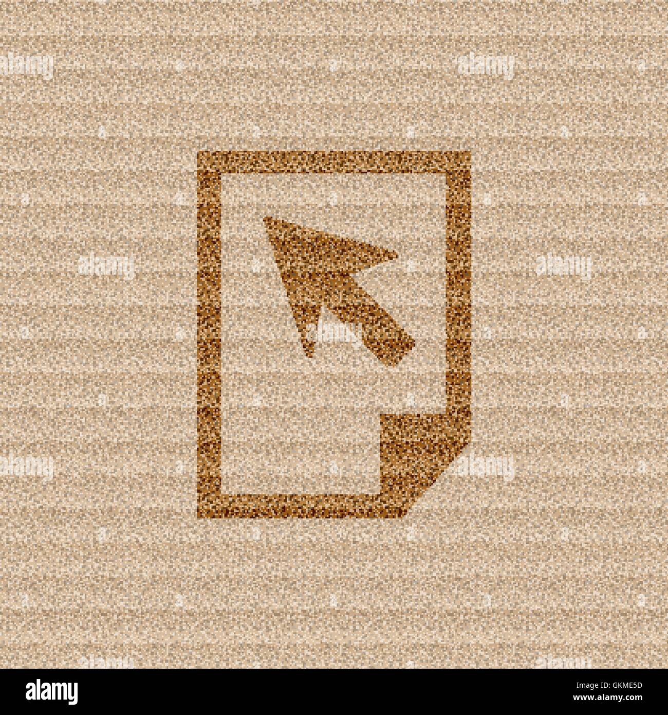 File document icon symbol Flat modern web design with long shadow and ...
