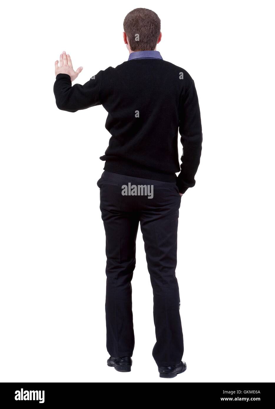 back view of Businessman Stock Photo - Alamy