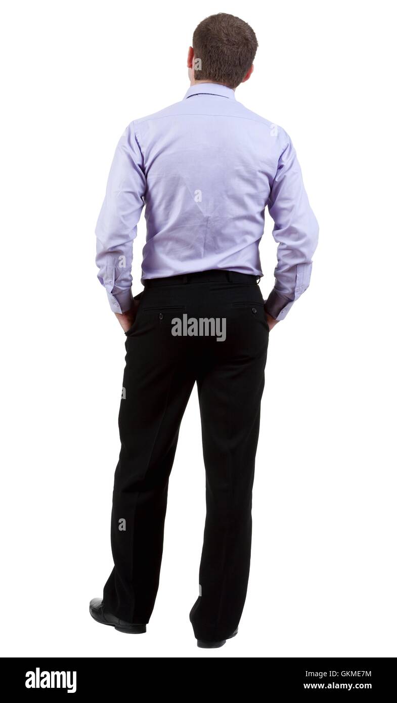 back view of Business man Stock Photo - Alamy