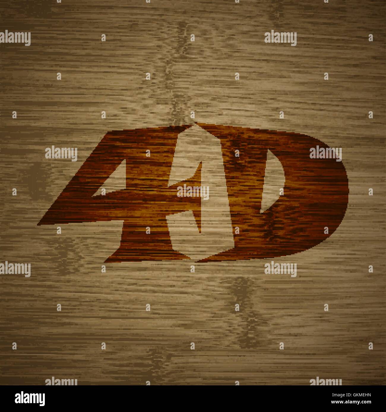 4d symbol Stock Vector Images - Alamy